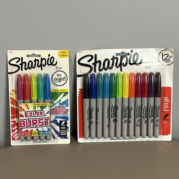 Sharpie | Office | Sharpie Fine Point Markers 5 Ct Color Burst And 2 Ct ...